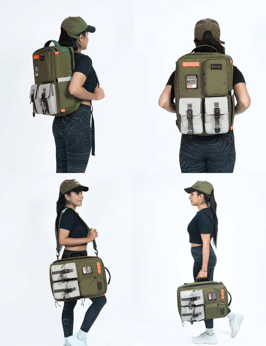 The Pro Overnighter 30 litre backpack/bag for travelling with Raincover