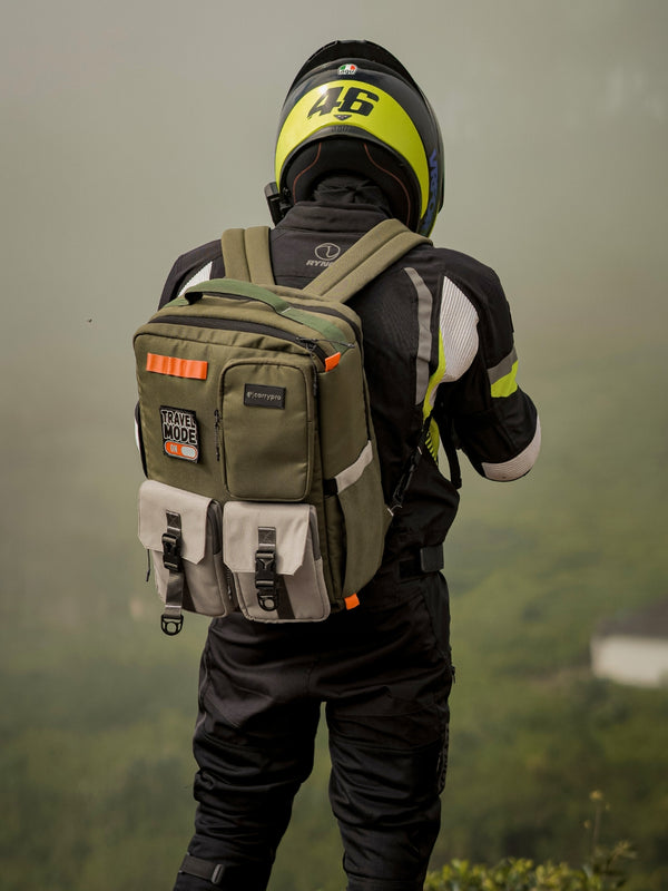 The Pro Overnighter 30 litre backpack/bag for travelling with Raincover